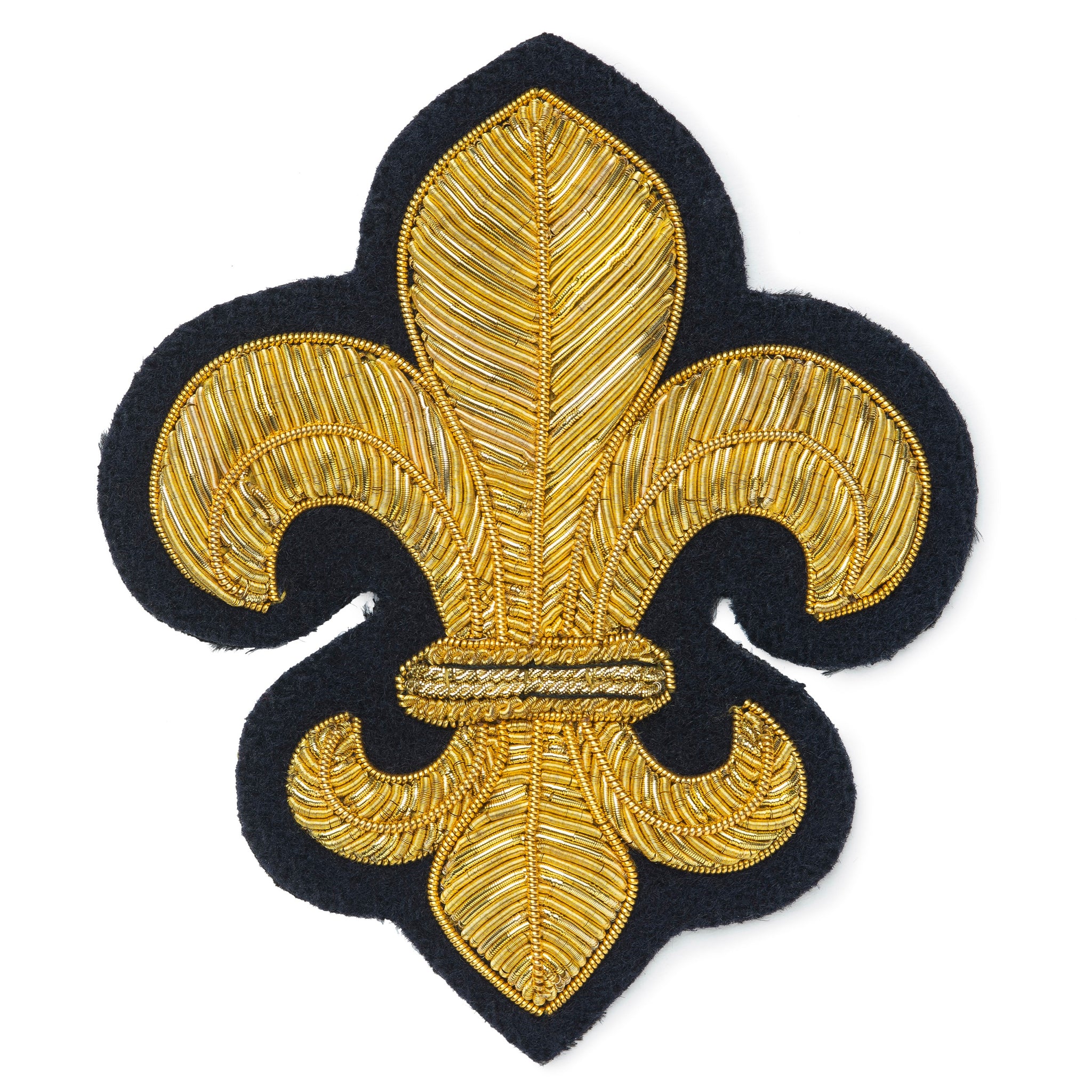Fleur De Lys Blazer Badge | Luxury Embroidered Crest by Benson & Clegg