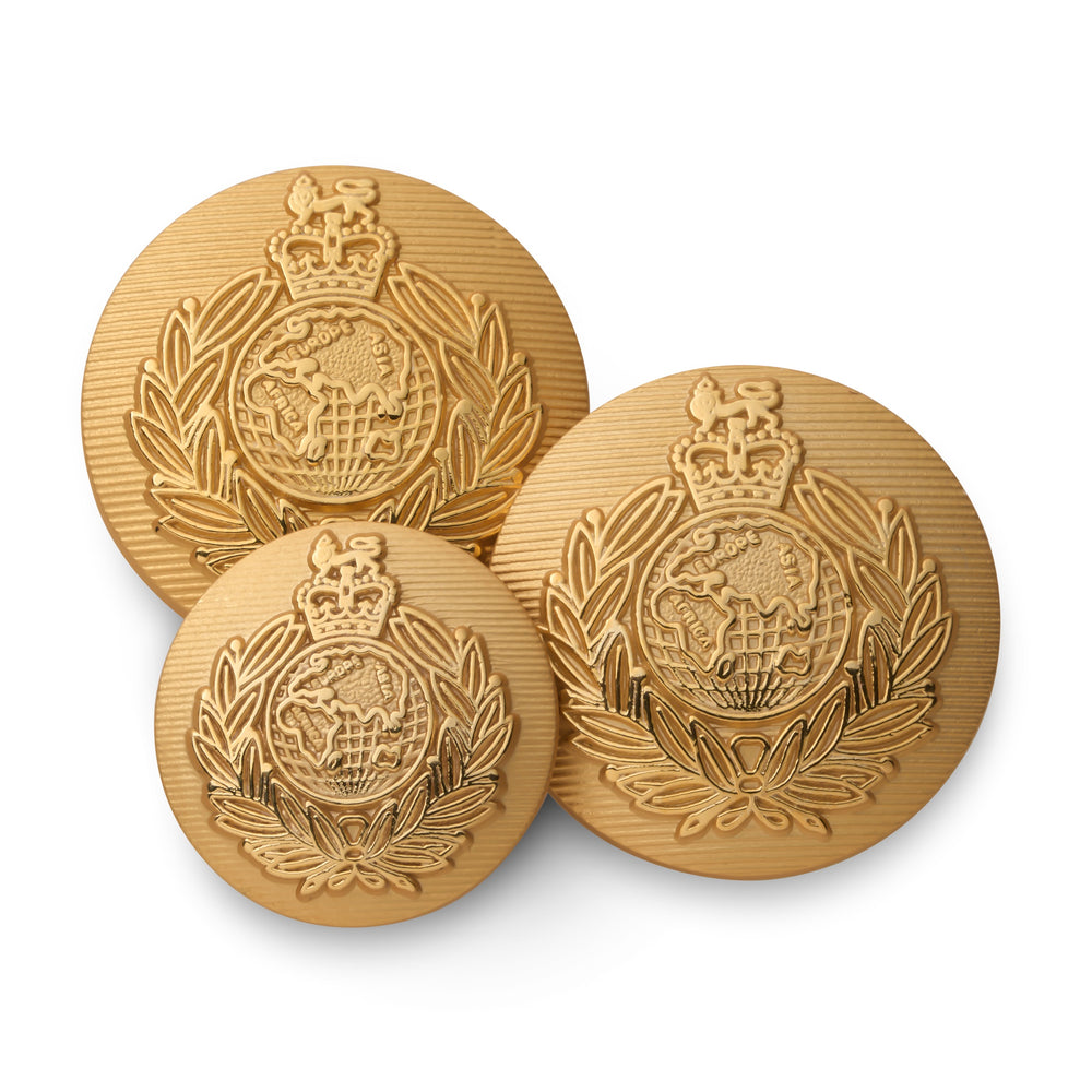 Royal Marines Blazer Button Set in Gold | Benson & Clegg