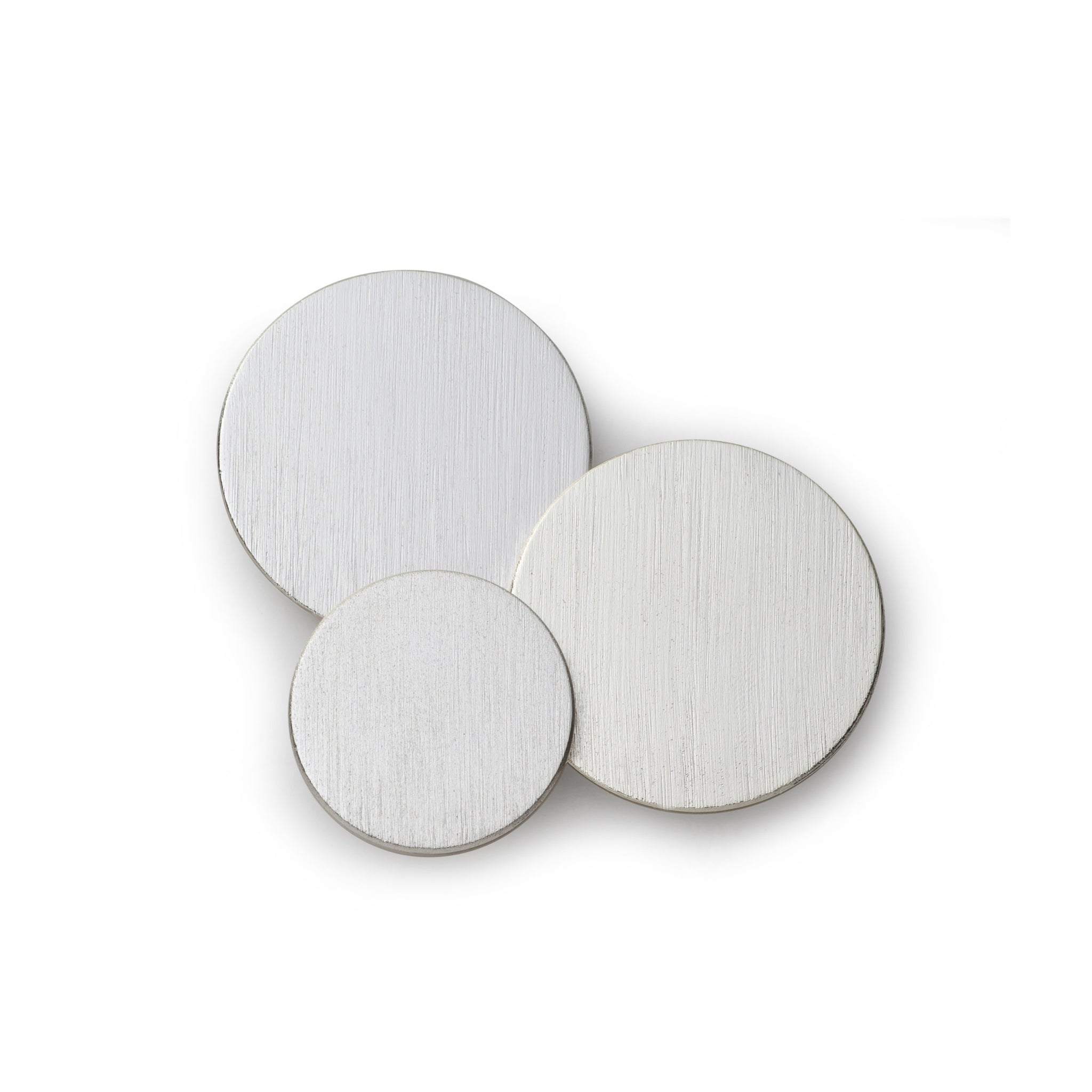 Brushed Silver Blazer Button Set | Luxury Men's Accessories by Benson ...